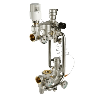 Смесительный узел COMBIMIX с термоголовкой, без насоса, монтажная длина насоса 180 мм, VALTEC ...