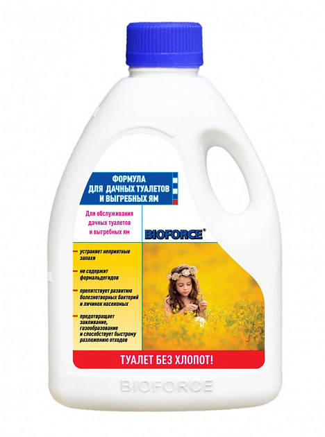 Формула BIOFORCE для дачных туалетов и выгребных ям (1000мл) - купить в интернет-магазине ...